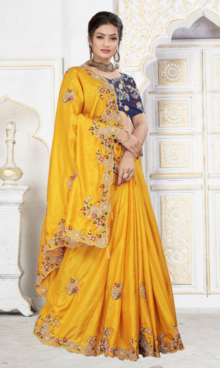 Now Party wear saree for lovely Embroidered - Asistha.com